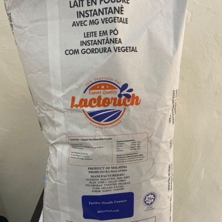LACTORICH MILK POWDER BAG – 25KG – WISDD Global